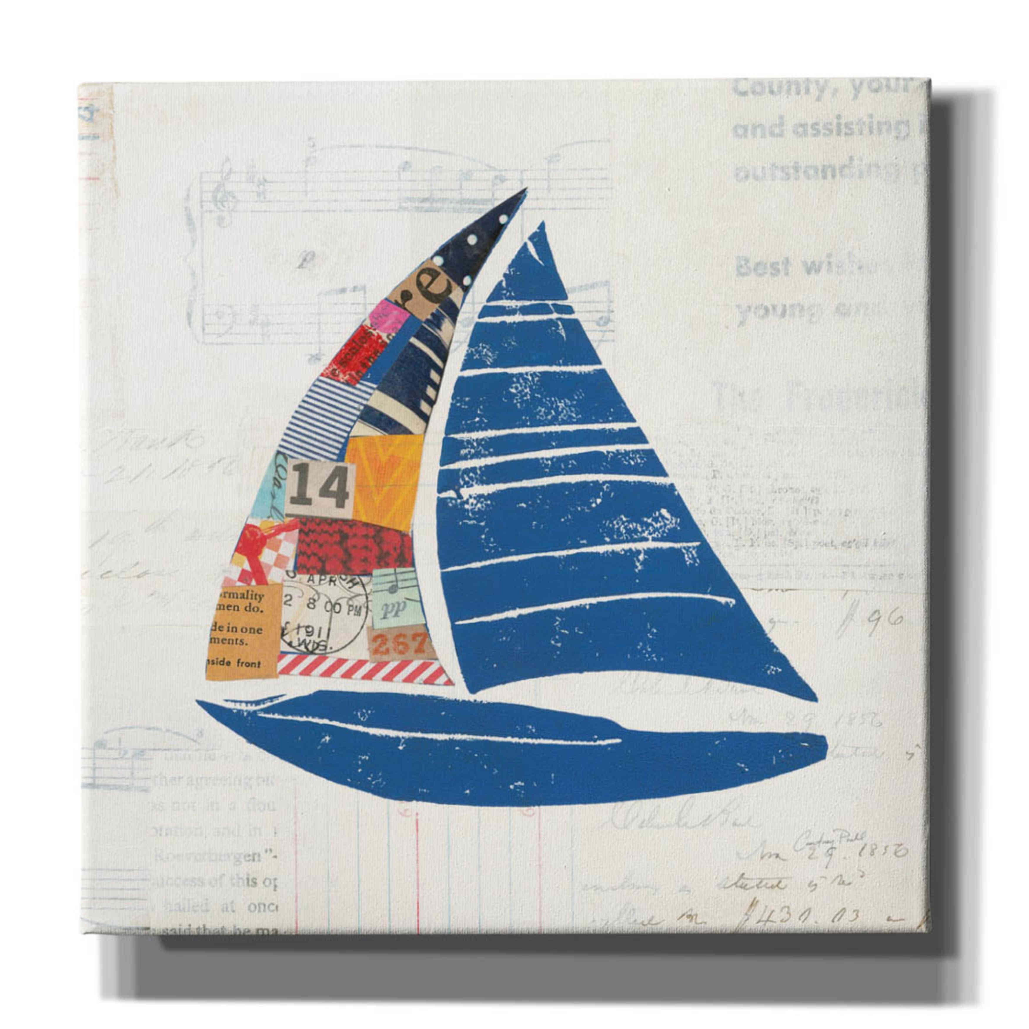 Epic Graffiti 'Nautical Collage IV on Newsprint' by Courtney Prahl ...