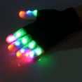 6 Colors LED Rave Glove, Finger Gloving Light Gloves with Glittery ...