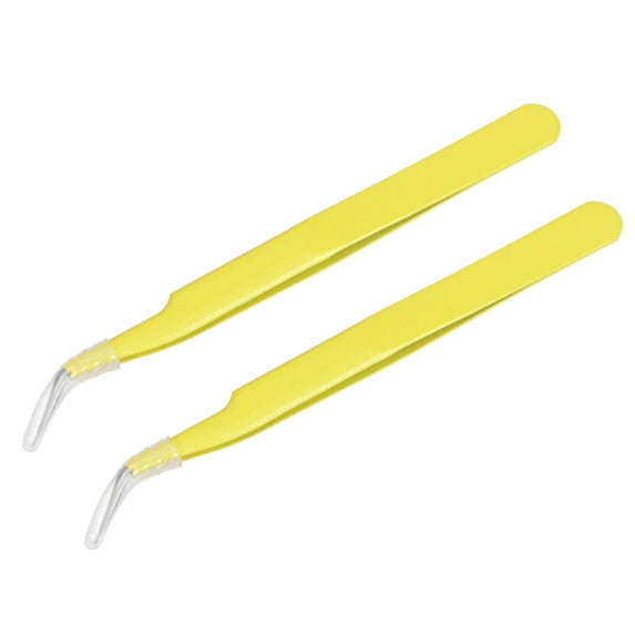Uxcell Non-magnetic Curved Tip Tweezer Anti-static Precision ...