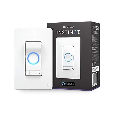 iDevices IDEV0022 Instinct Switch, Wi-Fi Enabled Smart Wall Switch with ...