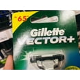 Men's Gillette Vector Plus Refillable Adjustable Razor, Platinum Coated ...