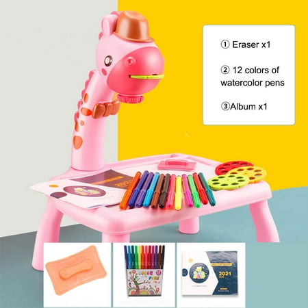 LED Projector Battery Operated Drawing Writing Board Kids Early ...