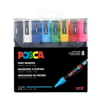 POSCA Fine Tip Paint Markers, 16-Color Set, PC-3M - Walmart.com