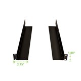 NavePoint Adjustable Rack Mount Server Shelf Shelves Rail Rails 1U ...