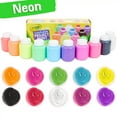 Crayola Non-Toxic Craft Project Safe Washable Neon Kids' Paint Set, 10 ...