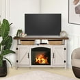 "StorageWorks Farmhouse Corner TV Stand for TVs up to 60 ...