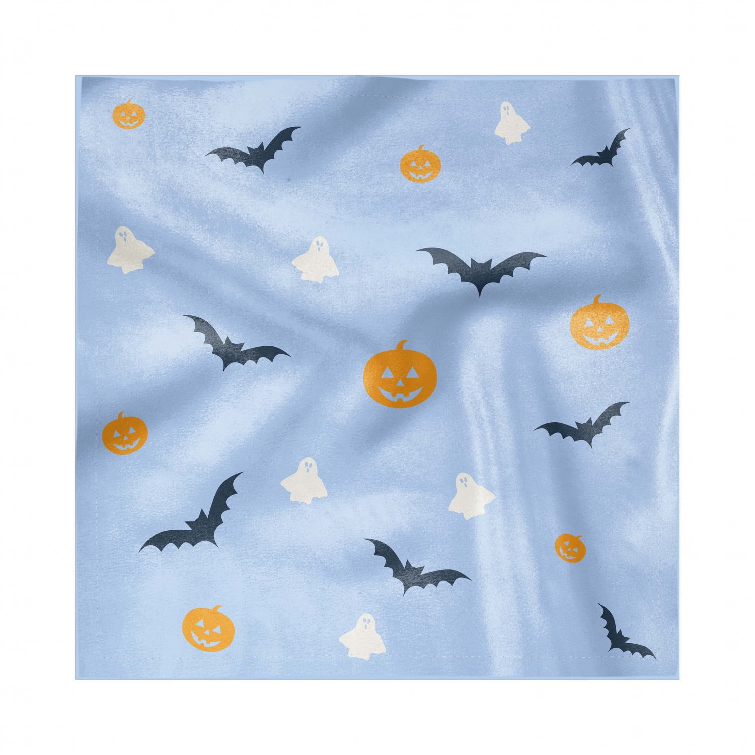 Ghost Decorative Satin Napkins Set of 4, Happy Halloween Holiday ...
