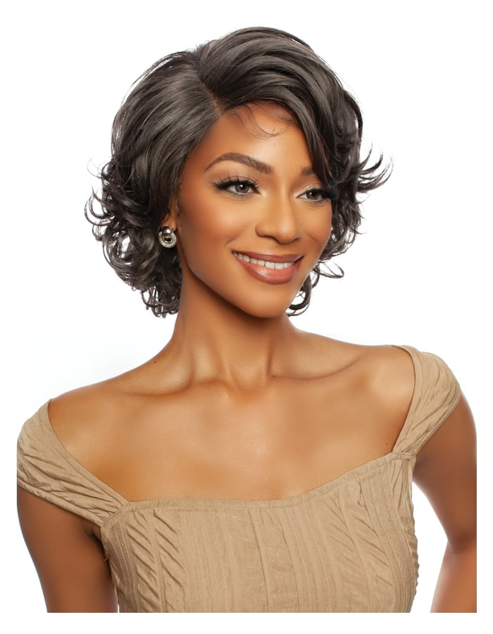 Mane Concept Red Carpet Synthetic Flip Curl Bob Deep Part HD Lace Front ...