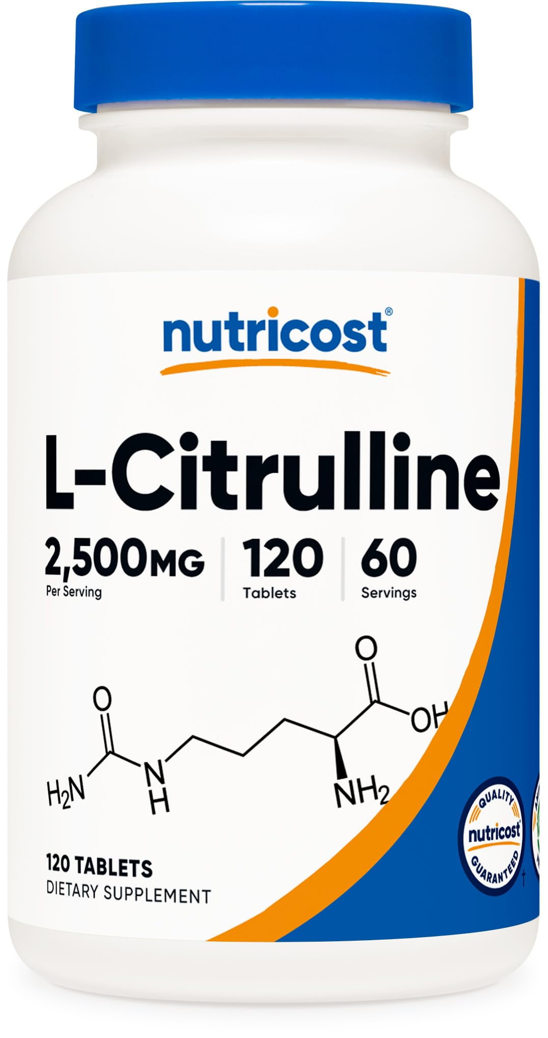 Suplemento Nutricost L-citrulina 2500 mg 120 comprimidos | Bodega ...