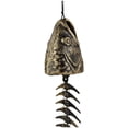 BODISEINT Bronze Fish Bone Cast Iron Wind Chimes Vintage Metal Wind ...