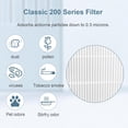 2 Pack Classic 200 Series Particle Filter Compatible with Blueair ...