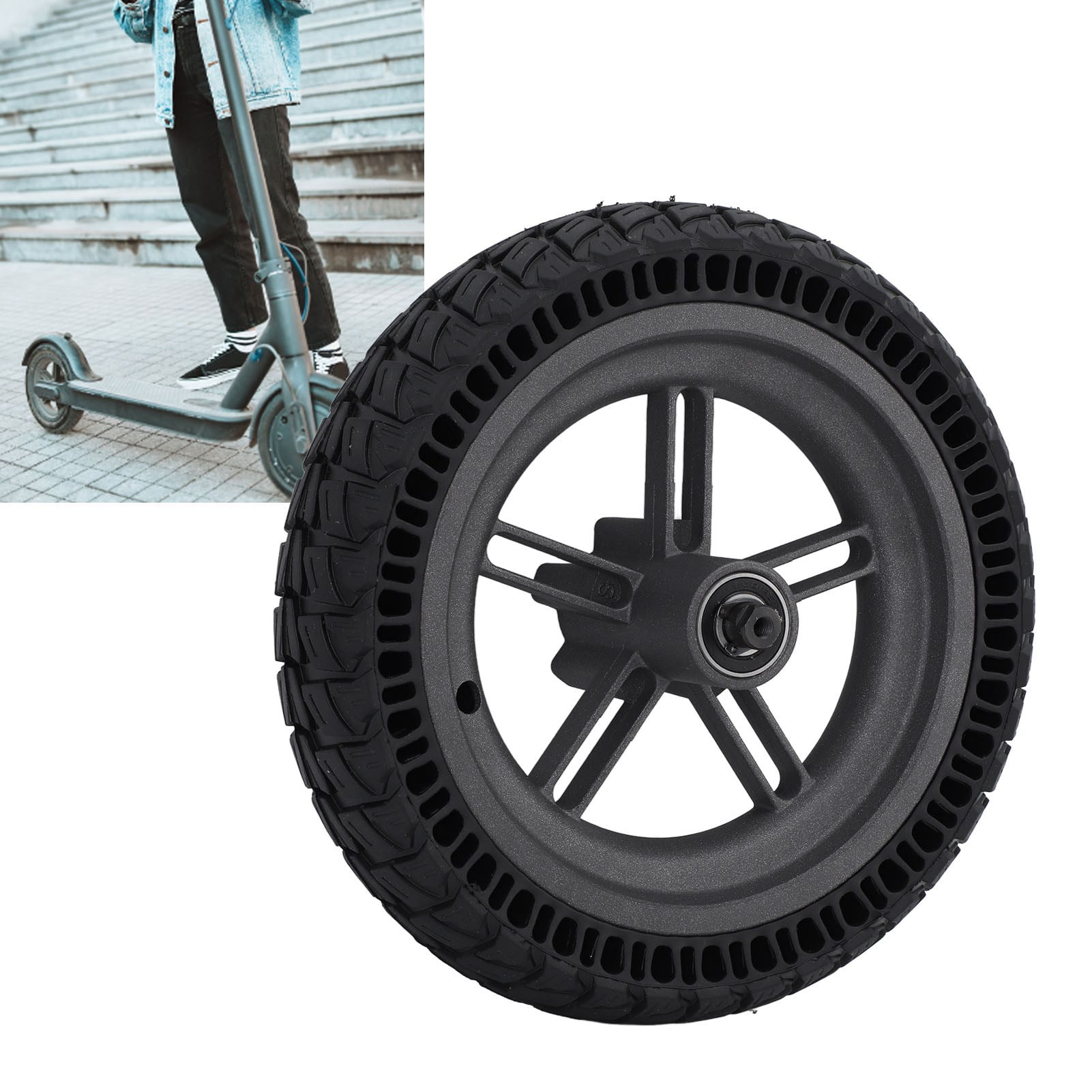 Electric Scooter Hub Tire, Coil Design Scooter Wheel Hub Assembly for ...