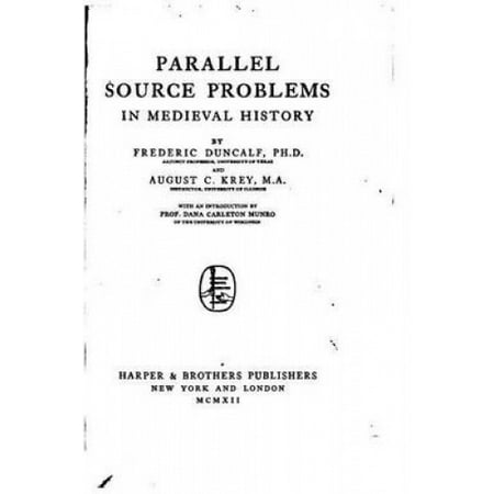 Parallel Source Problems in Medieval History | Walmart Canada