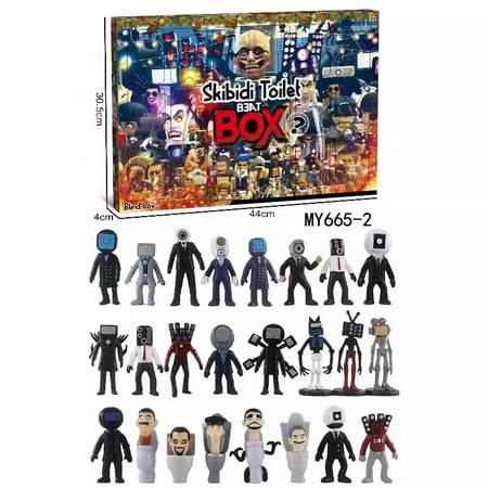 18 Pieces Anime Advent Calendars with Mini Cartoon Characters Christmas ...