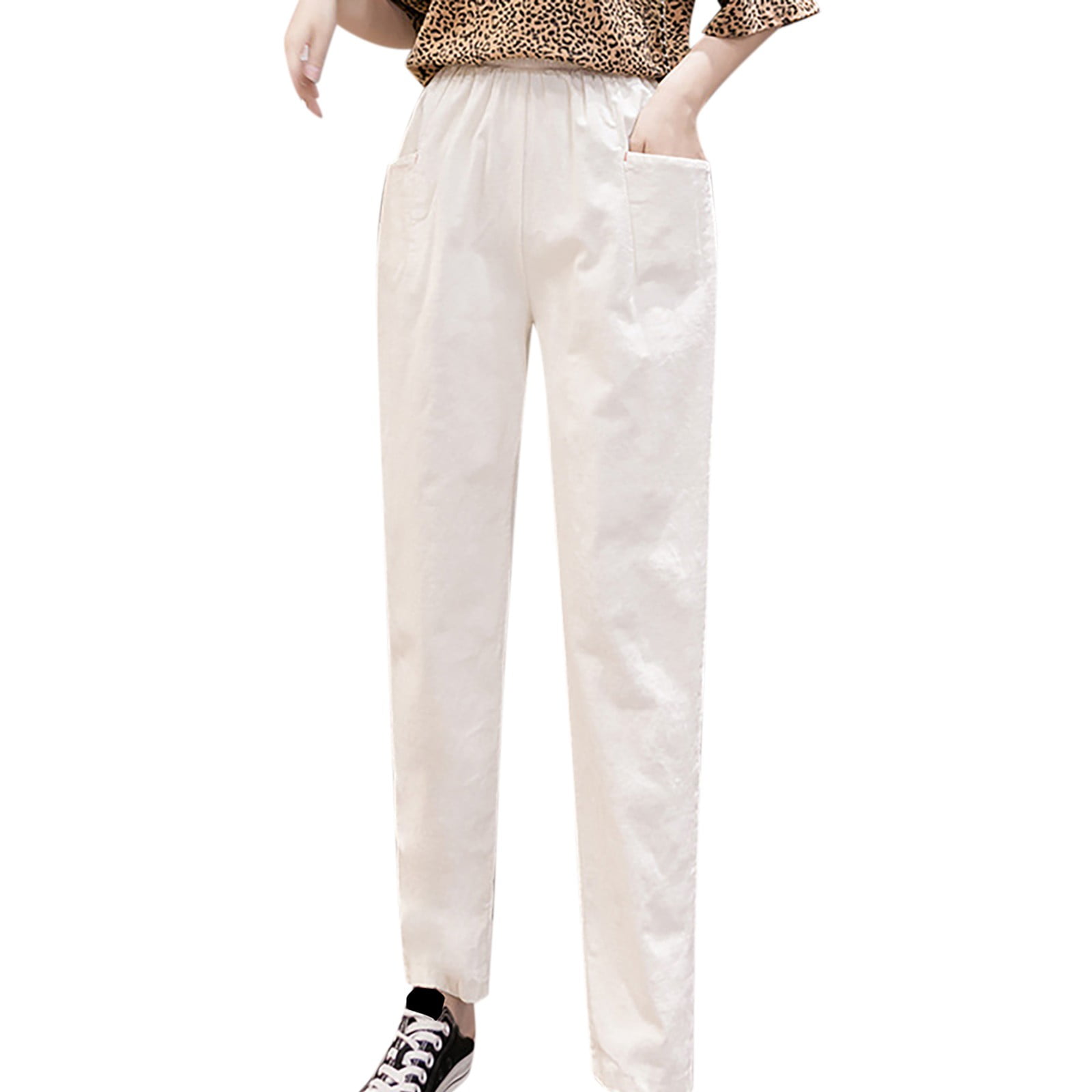 Eashery Womens Capri Pants Casual Pants Plus Size Cargo Pant ...