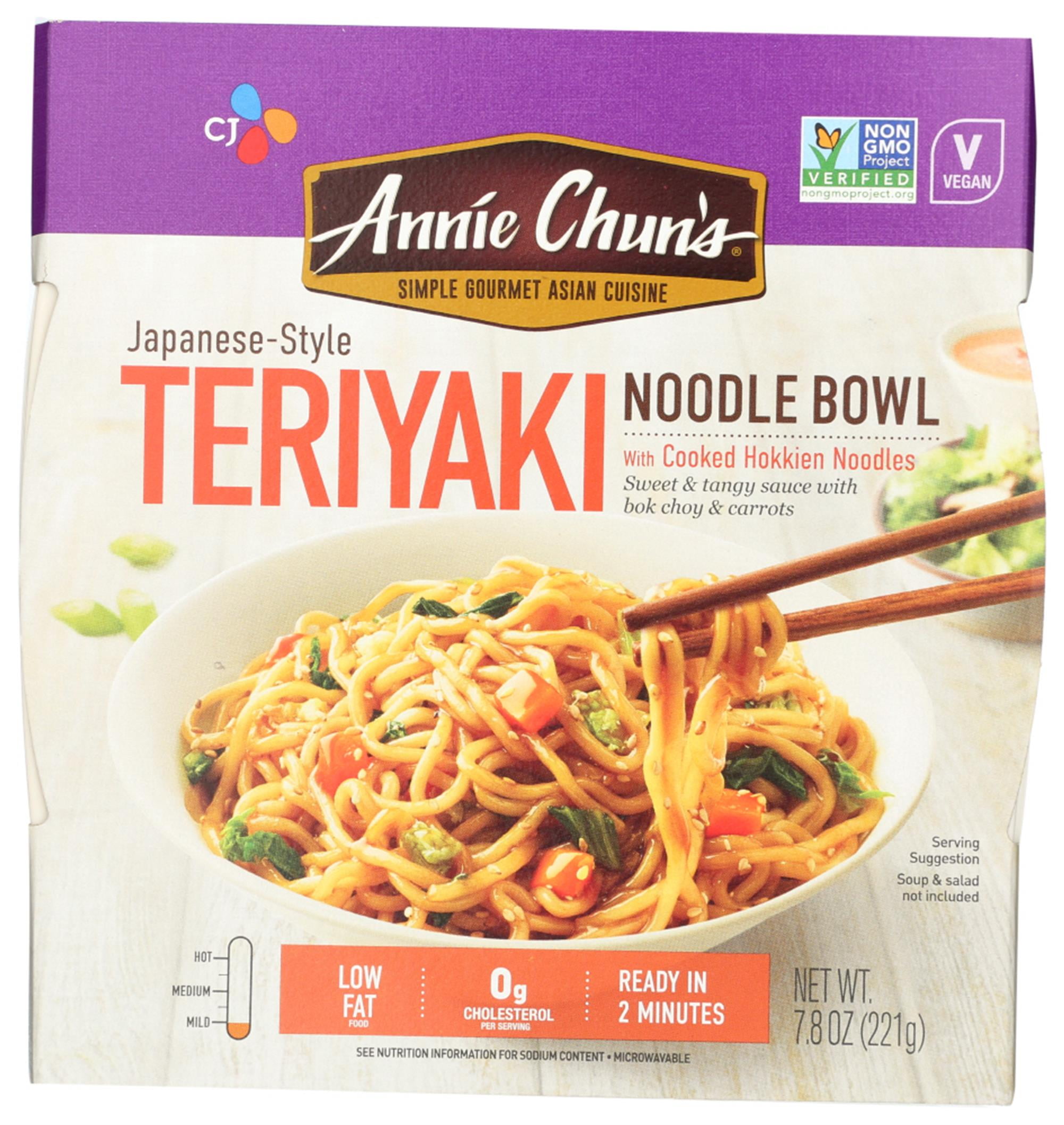 Annie Chun's Noodle Bowl, Teriyaki, 7.8 Oz, Pack of 6 - Walmart.com