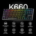 Redragon K660 (K556 TKL) RGB Wired Gaming Keyboard, 80% 87 Keys ...