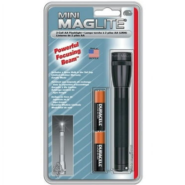 Maglite Mini Incandescent 2-Cell AA Flashlight with Holster, Blue ...