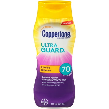 Coppertone Ultra Guard Sunscreen Lotion SPF 70, 8 fl oz - Walmart.com