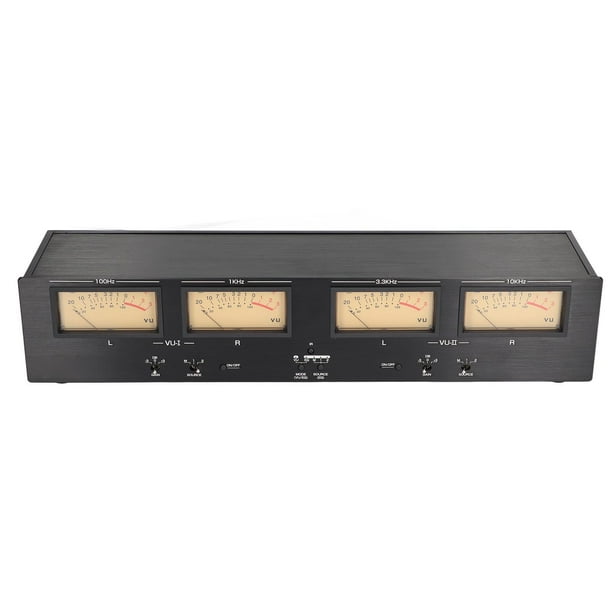 Sound Level VU Meter,4 Way VU Meter Audio Switcher Box Channel VU Meter ...