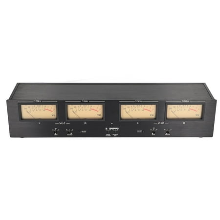 Sound Level VU Meter,4 Way VU Meter Audio Switcher Box Channel VU Meter ...