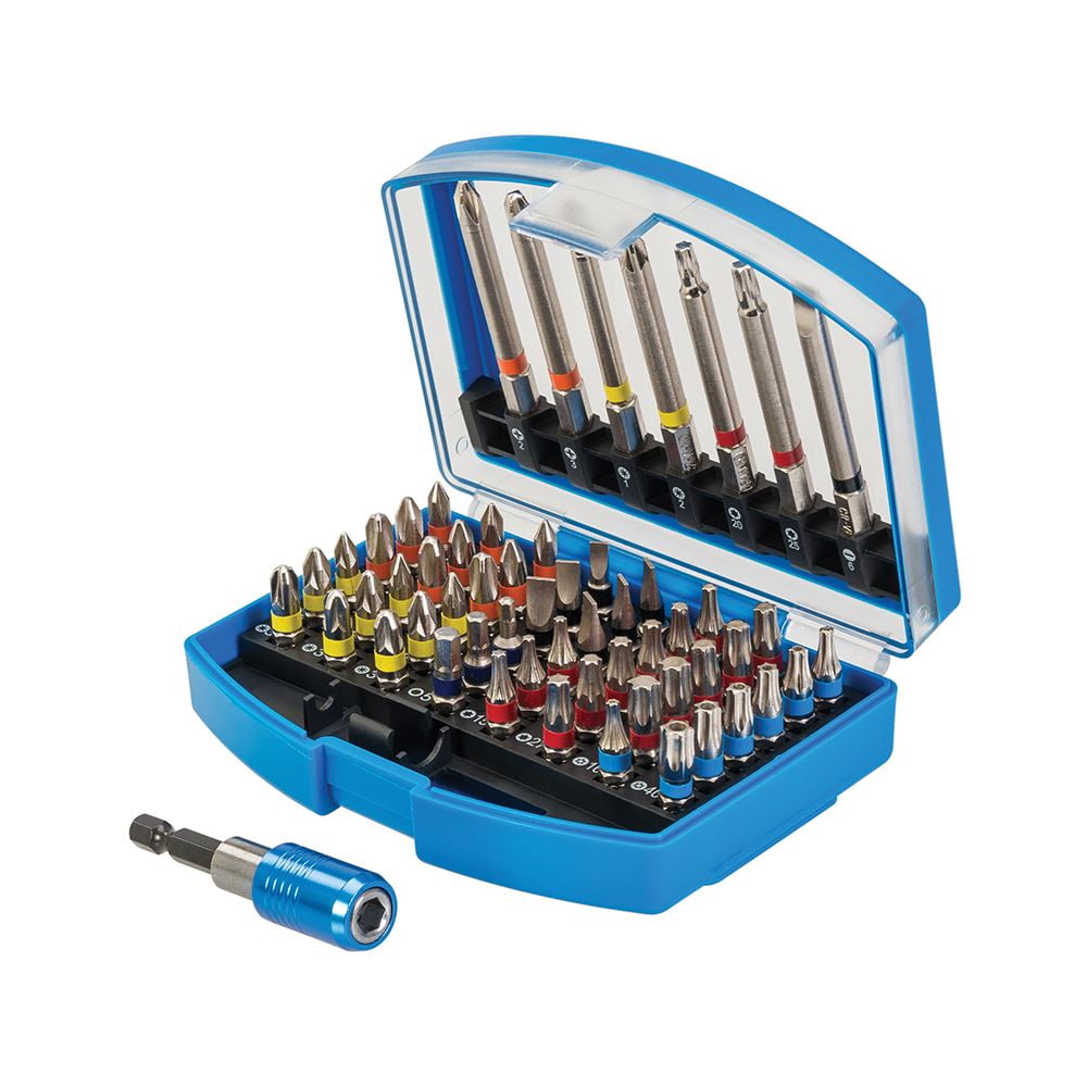 Silverline - Colour-Coded Bit Set 56pce - 56pce - Walmart.com