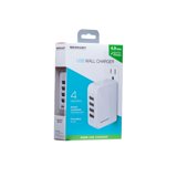 Merkury Innovations 4.9 Amp 4 USB Wall Charger, White - Walmart.com