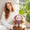 Brown Monkey Plush Chair Pillow Lumbar Support Back Cushion with Non ...