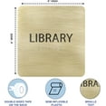 ADA CENTRAL SIGNS - 6" X6" Library Sign - ADA Compliant Tactile ...
