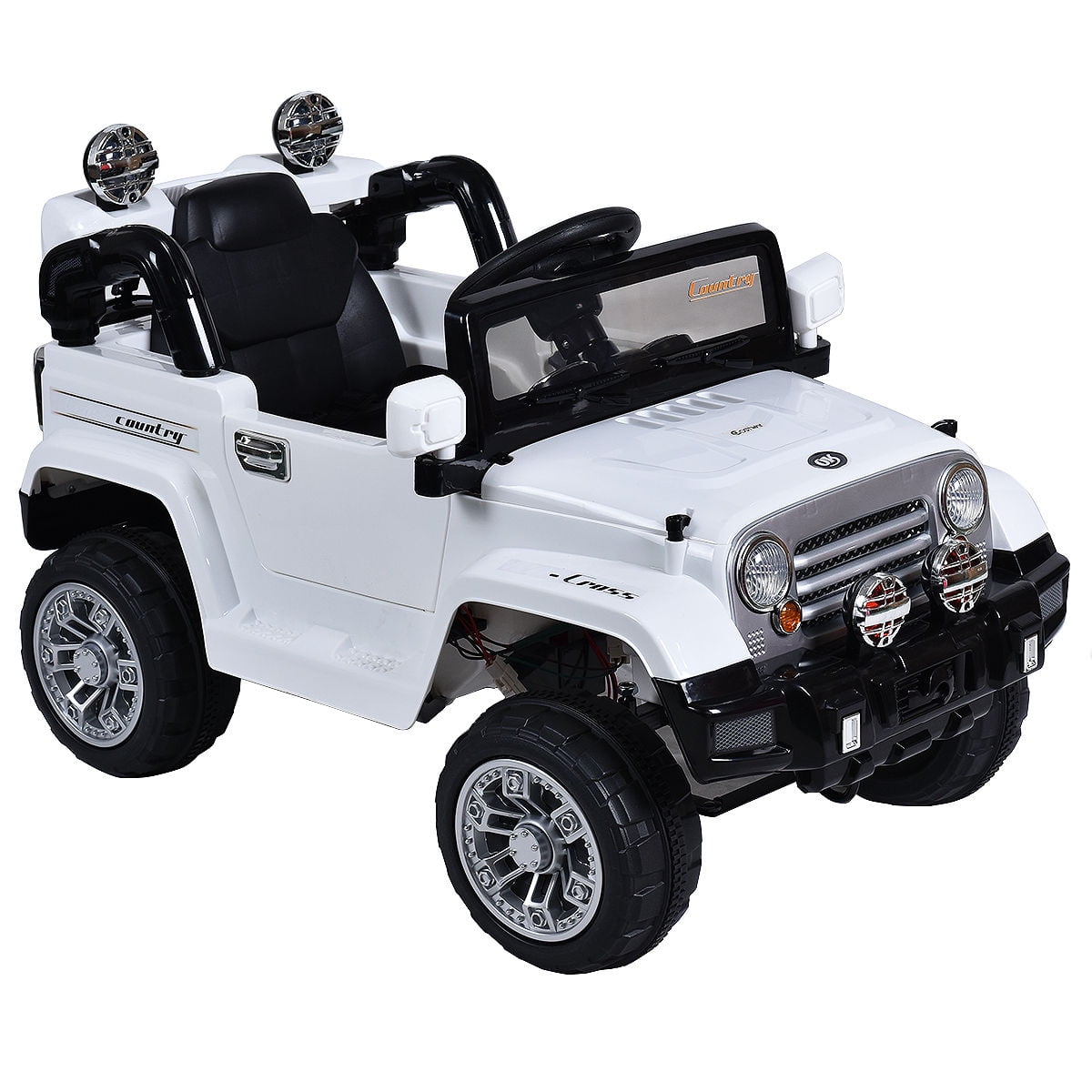 Costway 12V MP3 Kids Ride On Truck Car RC Remote Control w/ LED Lights ...