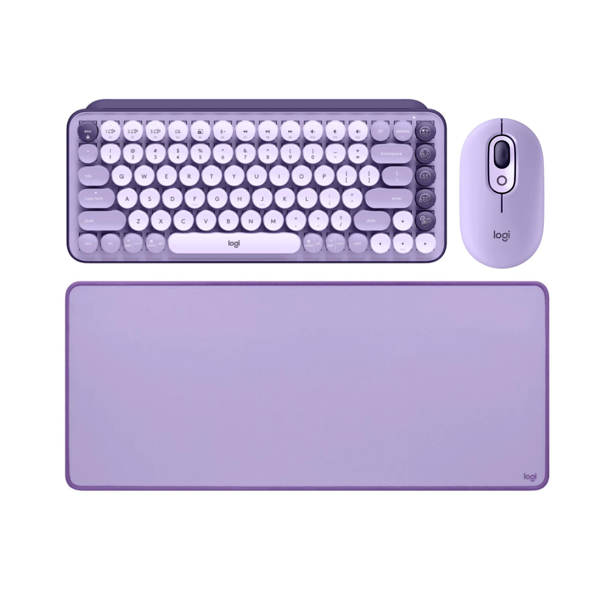 Logitech Pop Keys Wireless Mechanical Keyboard with Emoji Keys (Cosmos ...