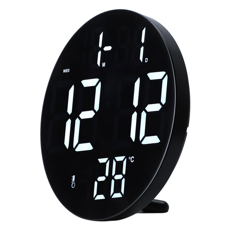 Round Digital Wall Clock