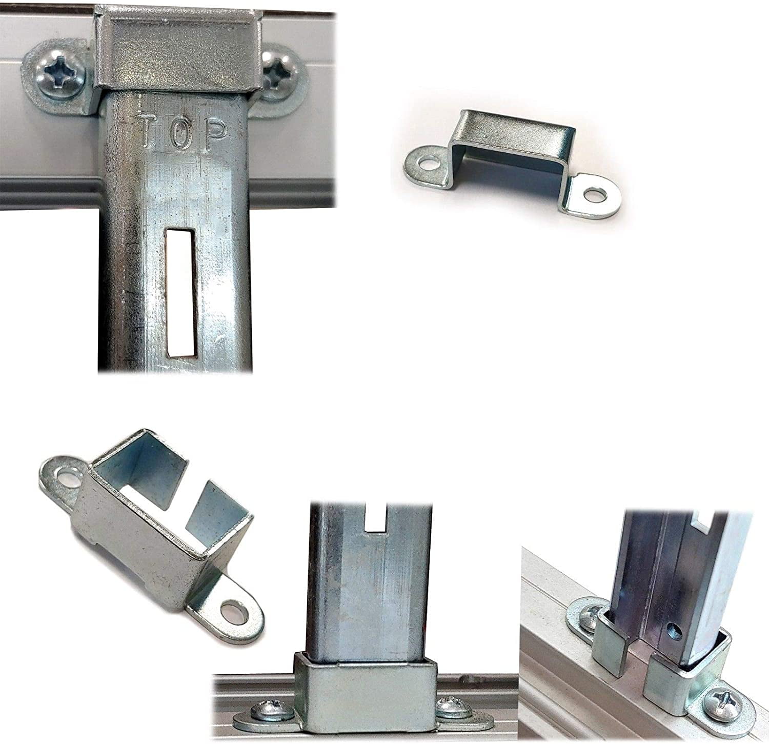 Showcase Interior Standard Clips, Display Case Bracket Channel Holder ...