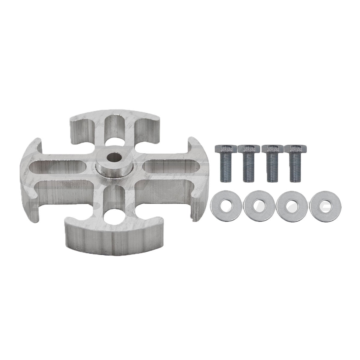 Aluminum Fan Spacer 1/2" Thick 5/8" Pilot With Bolts Washers Machined ...