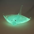 Beachcombers Coastal Glow-in-Dark Art Glass Stingray Figurine, Ocean ...