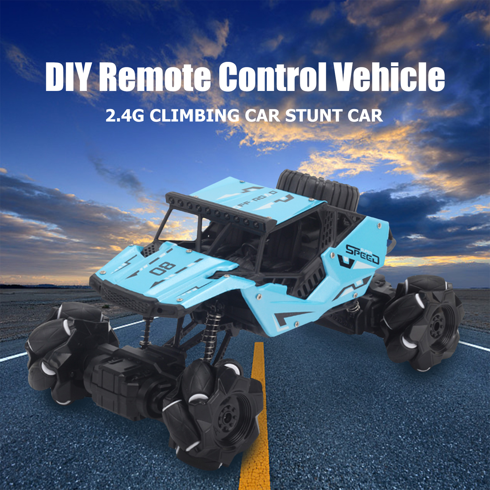 Buy RC Car Building Toy Kit - DIY Remote Control Stunt Cars to Build ...