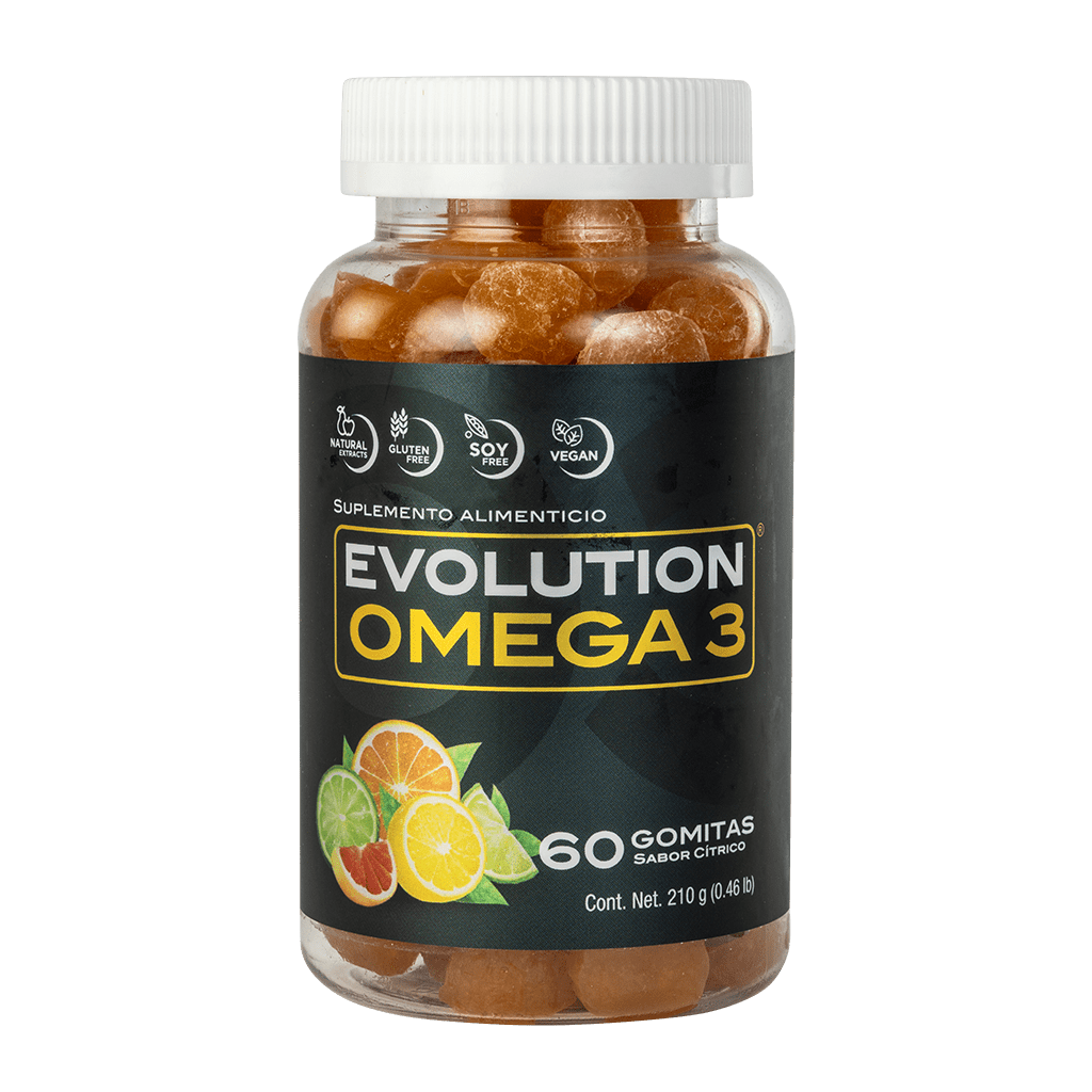 EVOLUTION, Omega 3 Gummies, Suplemento Alimenticio, Vegano, Omega 6, Base de Pectina, Sin Gluten ...