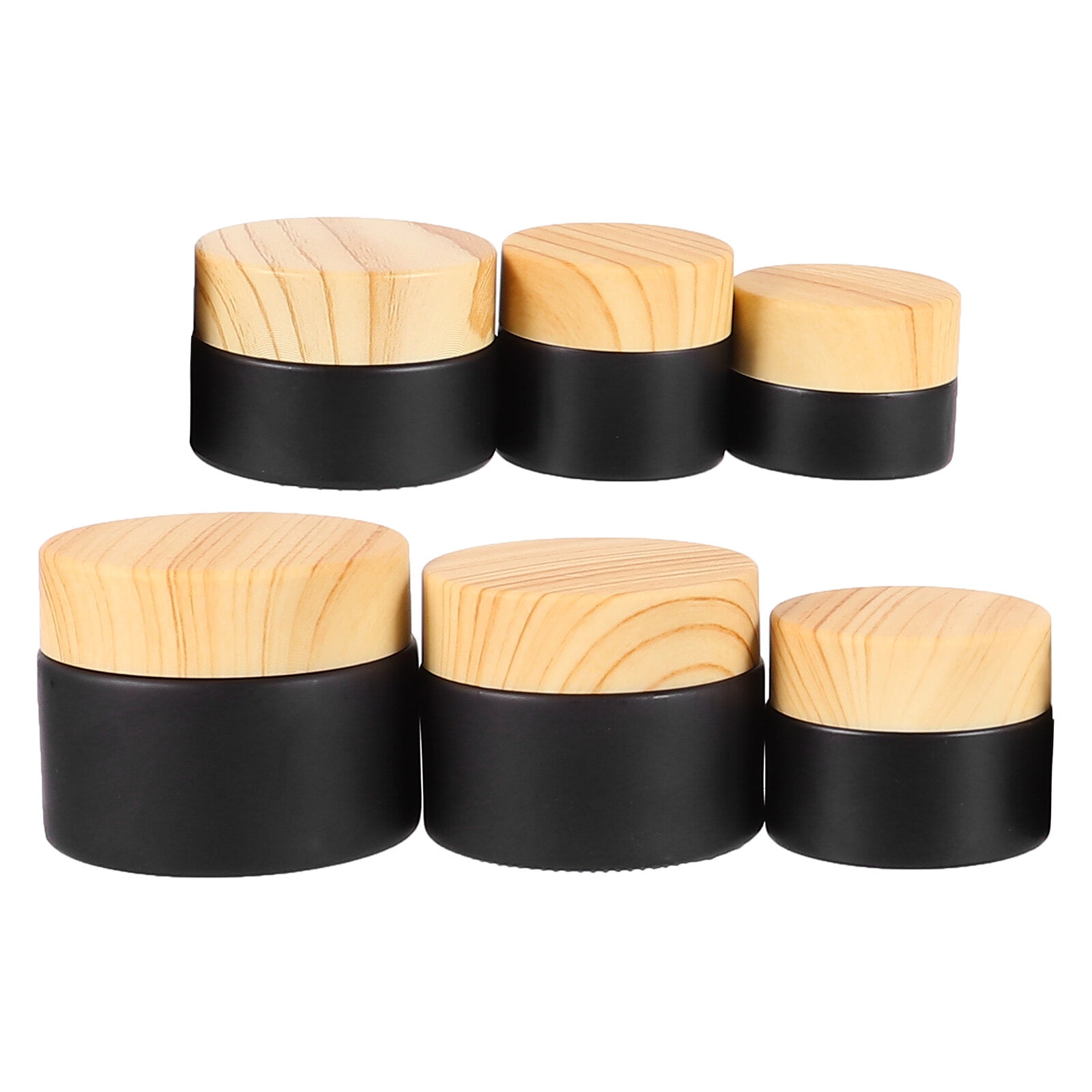 6 Pcs Glass Empty Powder Case Powder Makeup Container Cosmetic ...