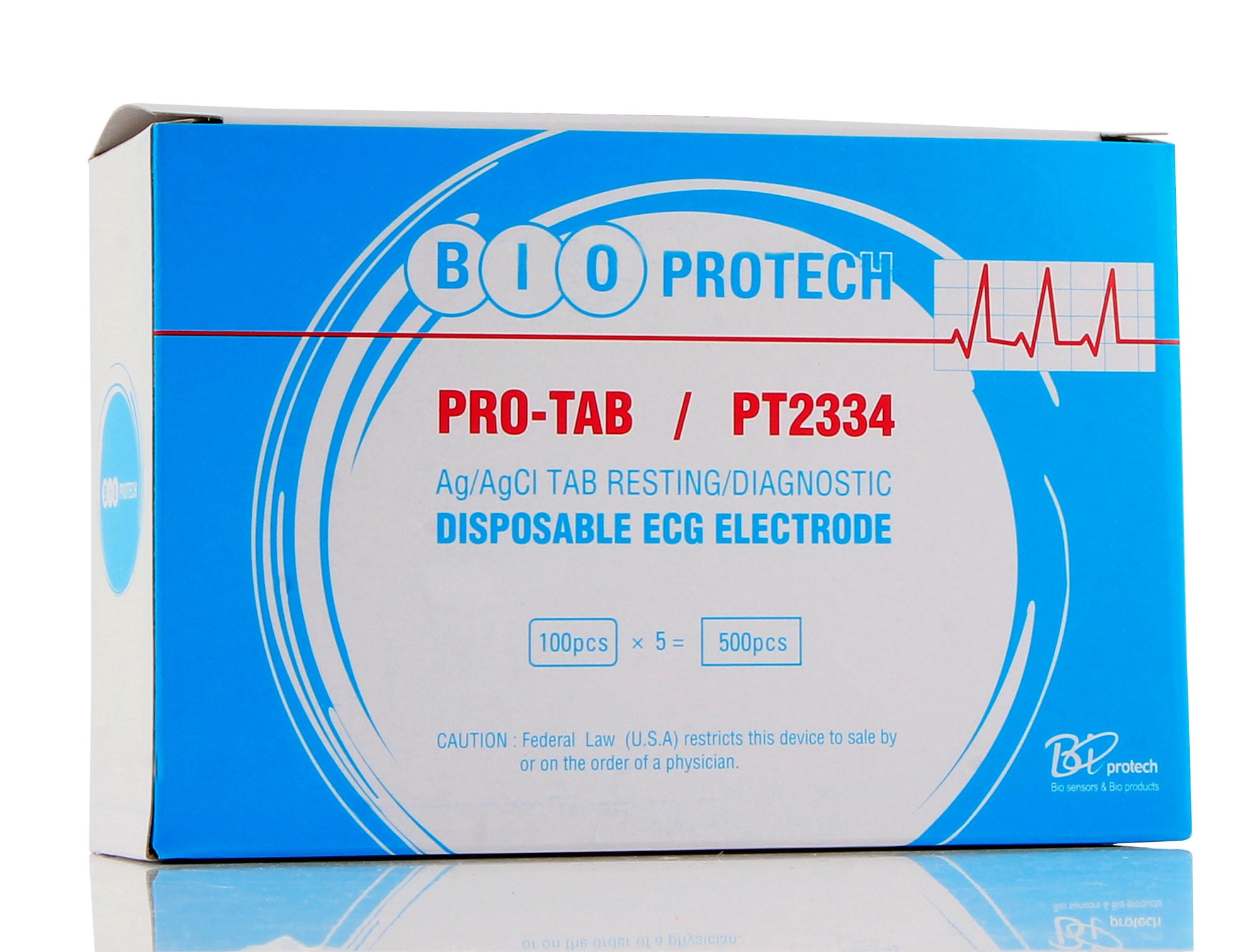 Bio-Protech Pro-Tab Disposable Resting ECG / EKG Tab Electrodes 500/BX ...