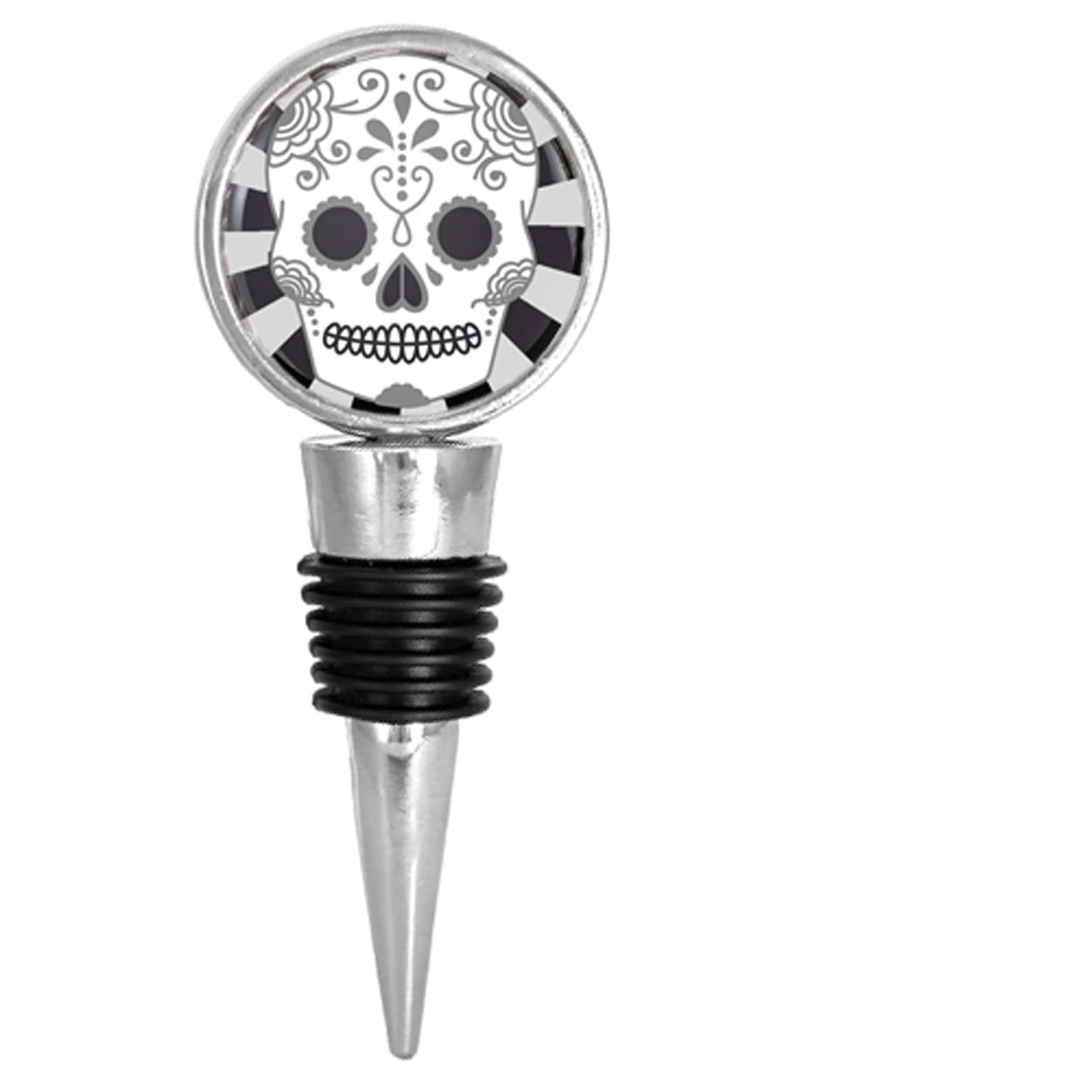 Day of the Dead Skull Wine Stopper - Walmart.com