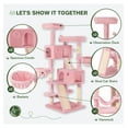 66 Inch Cat Tree Tower for Indoor Cats, Multi-Level Feline Activity ...