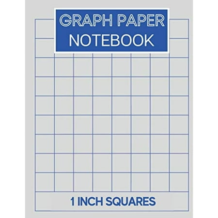 1Inch Graph Paper Notebook: Thick Squared Graphing Paper, Thick Lines ...