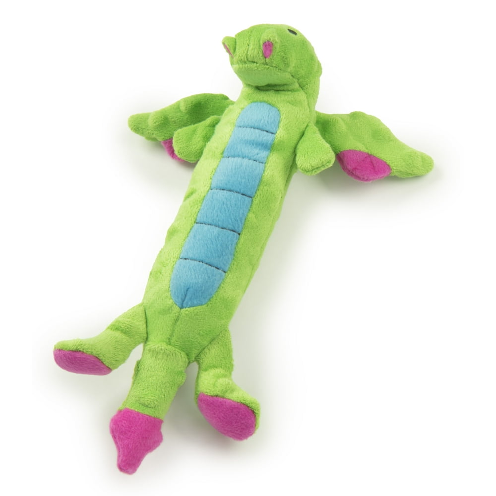 goDog Dragons Skinny with Chew Guard Technology Durable Plush Squeaker ...