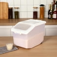 4 Pcs Rice Storage Container 33.1 lb Airtight Flour Container with ...