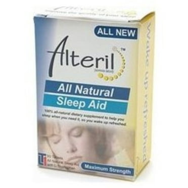 Alteril All Natural Sleep Aid for Adults, Drug-Free Remedy, 30 Tablets ...