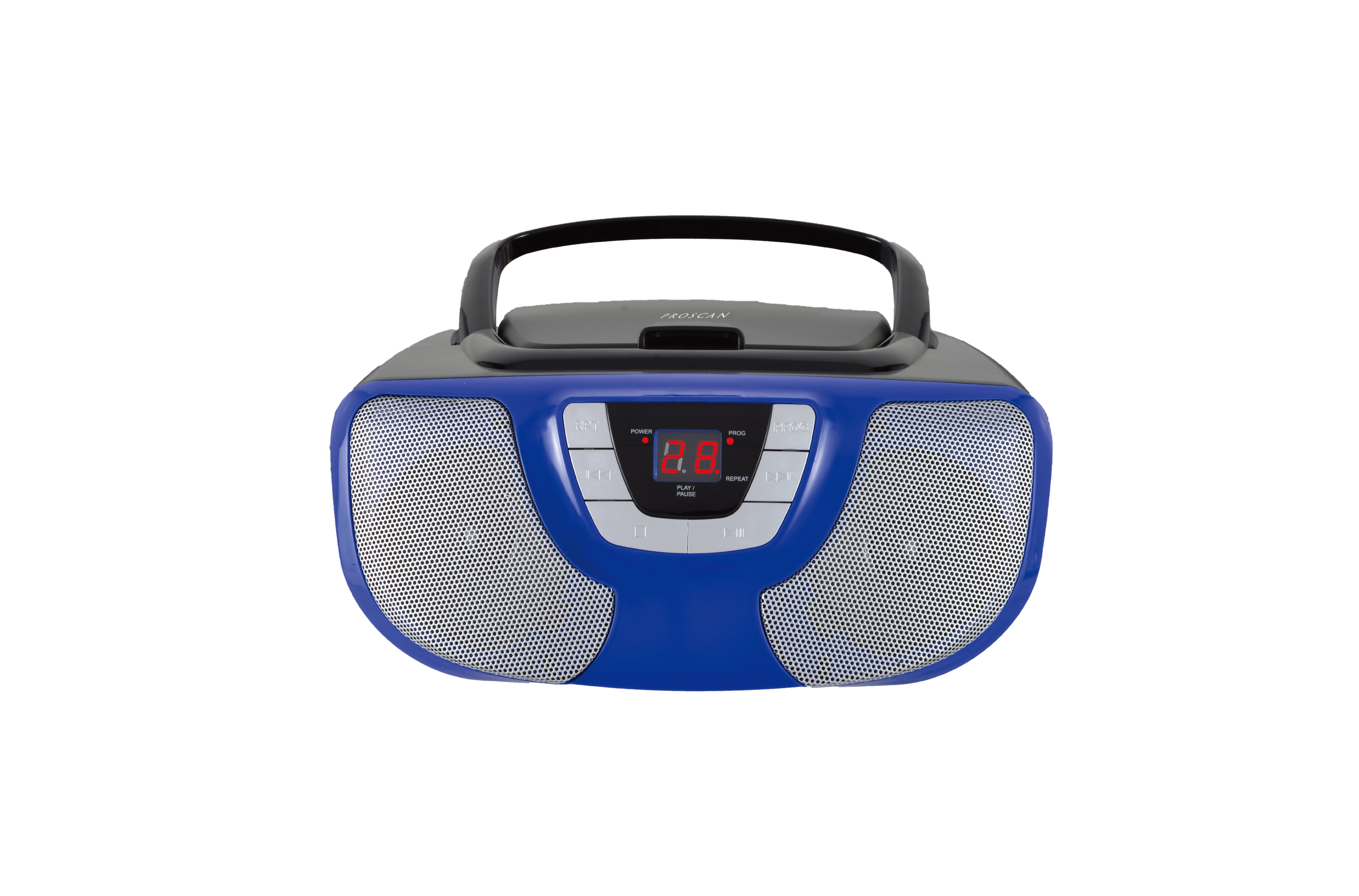 Proscan Portable CD Radio Boombox, Blue, PRCD1025 - Walmart.com