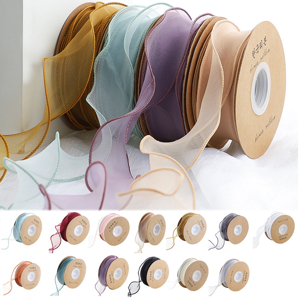 Cheer.US 1 Roll 10 Yards Ribbon Yarn Ribbon Silk Ribbon Ribbon Rolls ...