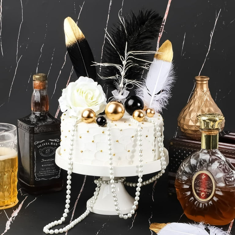 Roaring 20 S Themed Cakes Roaring 20s Cake Toppers Set Black