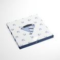 Bacati - Little Sailor Cotton Percale Fabric covered Storage, Small Box ...