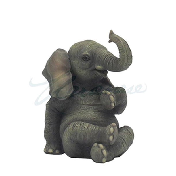 Veronese Design WU70215CB Baby Elephant Sitting with Crossed Legs ...